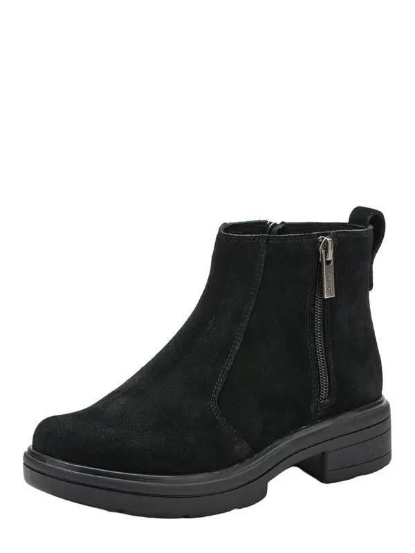 ABEO Vista Zip Up Boots - Black Suede - Regular