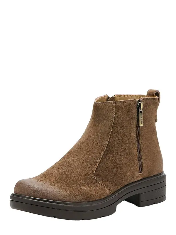 ABEO Vista Zip Up Boots - Dark Taupe Suede - Metatarsal