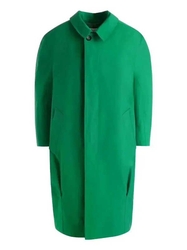Bally Pleat-detailed Coat - Green