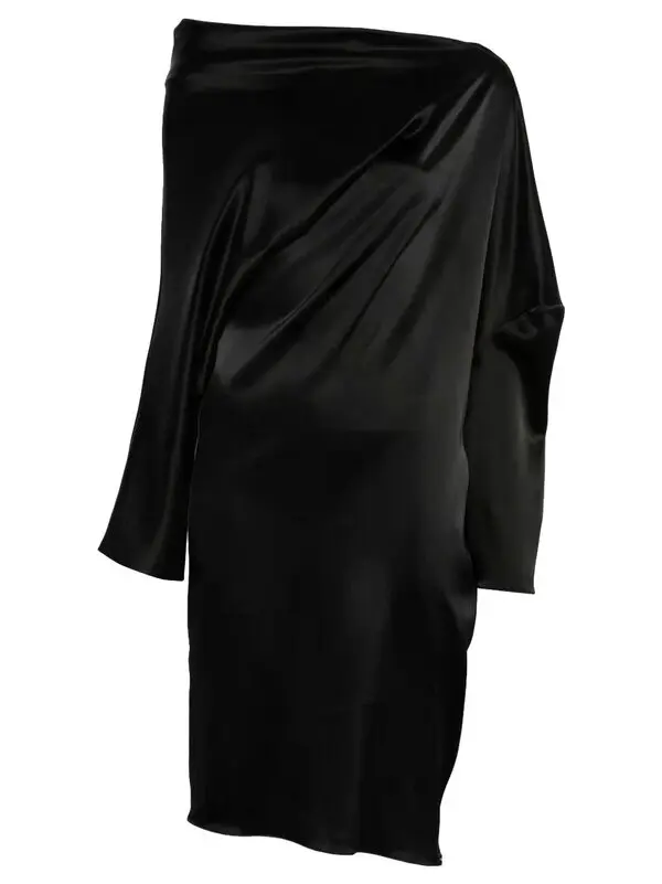 GIANLUCA CAPANNOLO Draped Mini Dress - Black