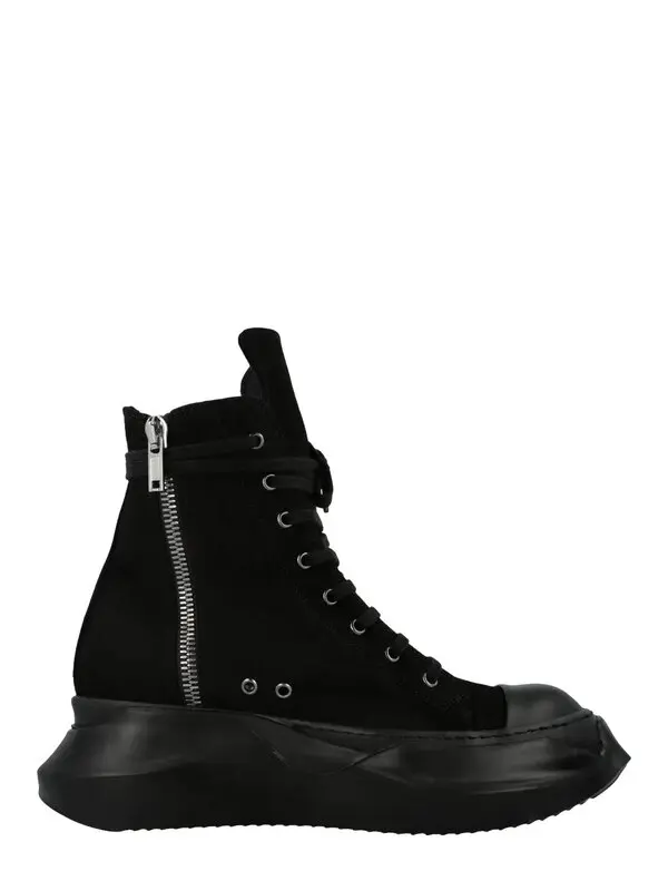 Rick Owens Abstract High-top Sneakers - Black