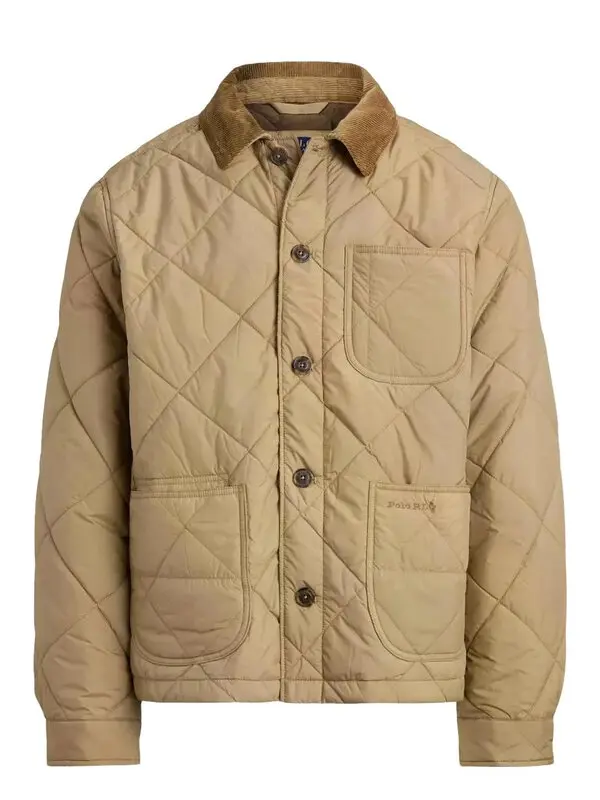 Ralph Lauren Quilted Corduroy-trim Jacket - Neutrals