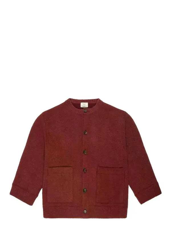 Bally Wool Cardigan With Patch Pockets - Red