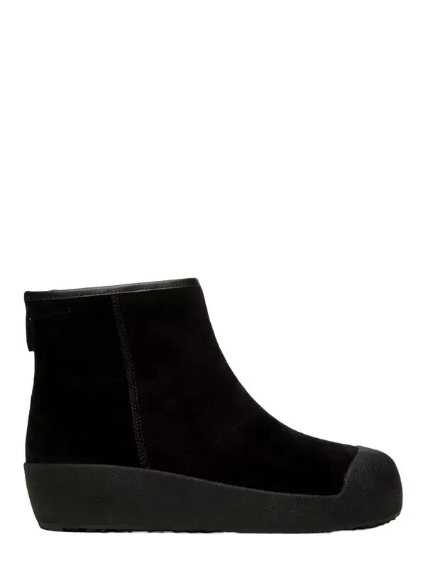 Bally Zip Suede Bootie - Black