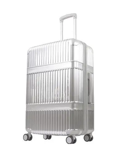 MARTHA STEWART 30" Hardside Spinner Suitcase - Silver