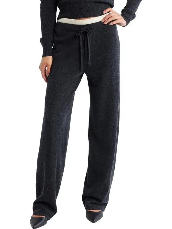 ARTLESS FOREVER Tove Layered Sweater Pants - Charcoal