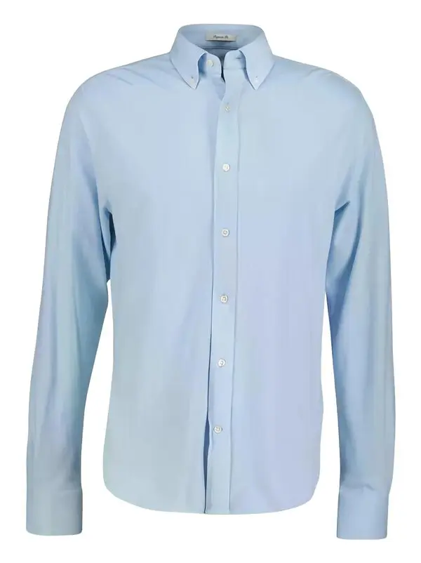 Gant Pique Stretch Jersey Shirt - Blue