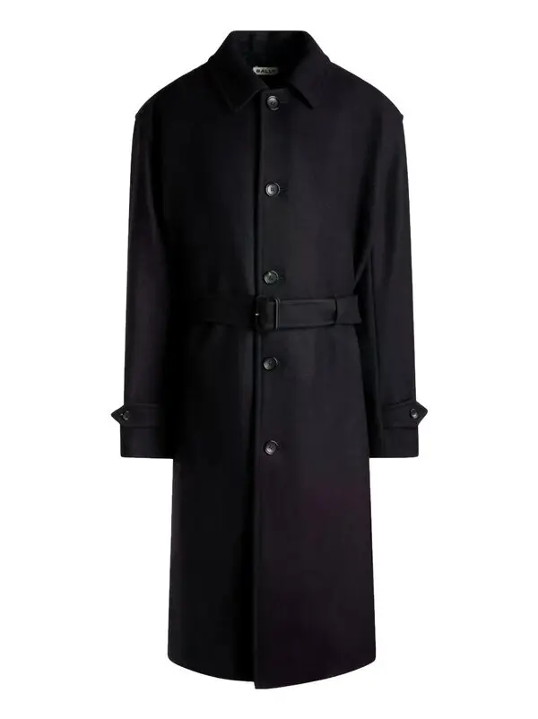 Bally Single-breasted Belted Coat - Black