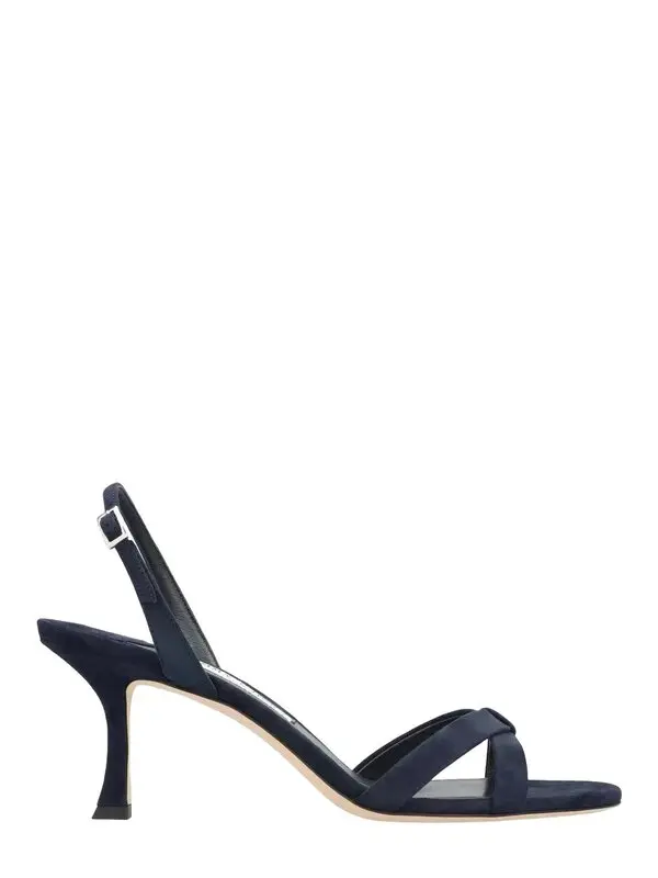 JIMMY CHOO 70mm Elsy Slingback Sandals - Blue