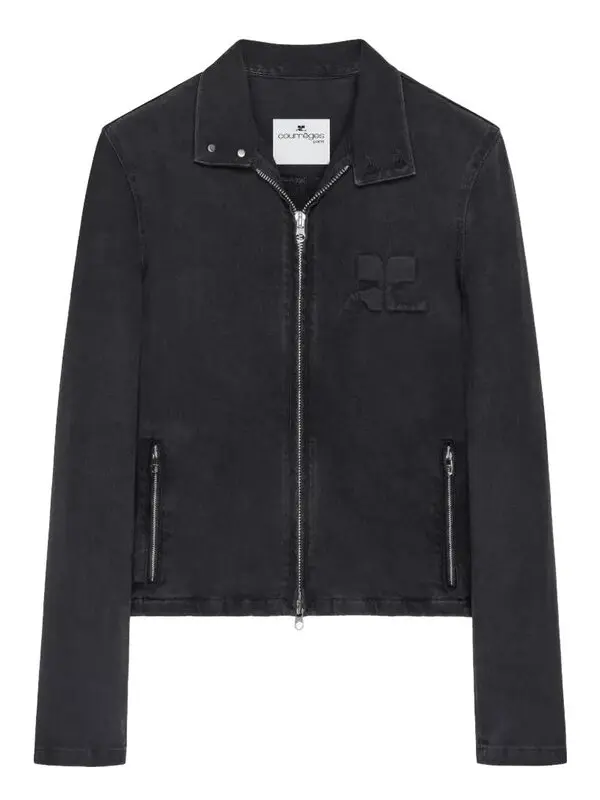 COURREGES City Shadow Zip-fastening Jacket - Black