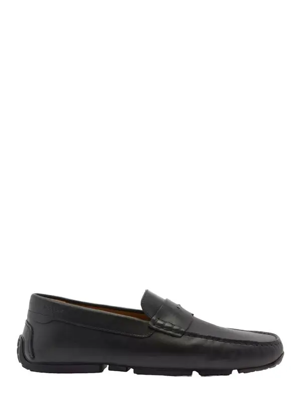 Bally Pilot Leather Loafers - Black