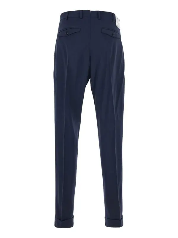 PT TORINO P.t. Torino Wool-stretch Fitted Pants - Blue