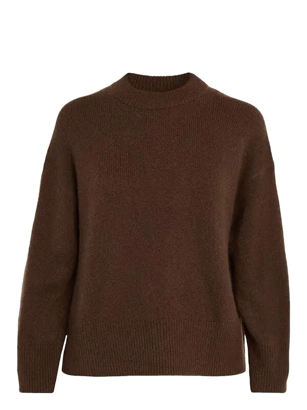 Rails Miranda Cashmere-silk Crewneck Sweater - Chocolate