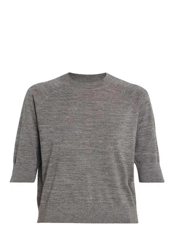 Dries Van Noten Tuan Merino Wool Raglan Sweater - Gray