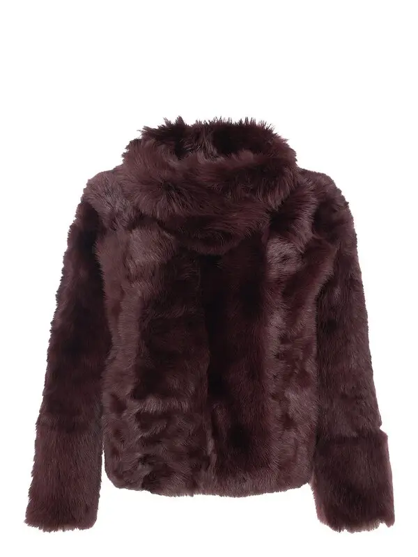 Gorski Reversible Toscana Lamb Shearling Jacket - Red
