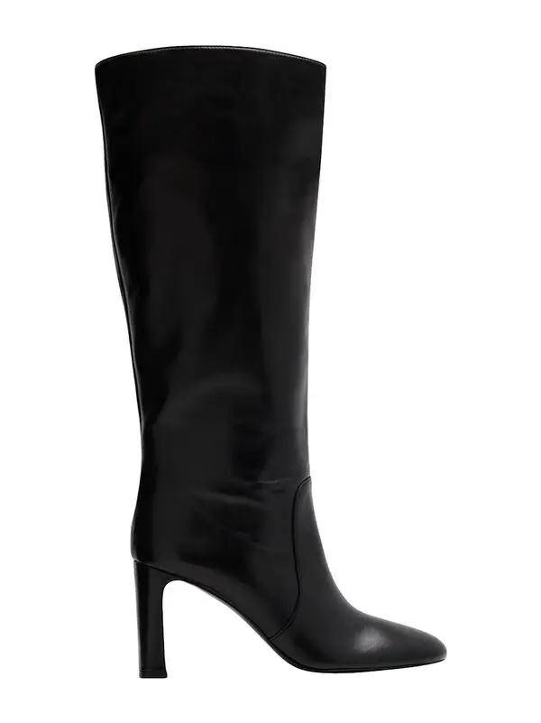 STUART WEITZMAN Babette Tubo Leather Knee-high Boots - Black