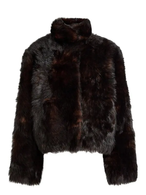 TOTEME Shearling Jacket - Dark Brown
