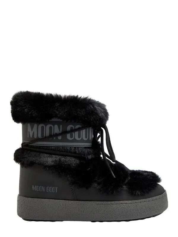 Moon Boot Ltrack Faux-fur Snow Boots - Black
