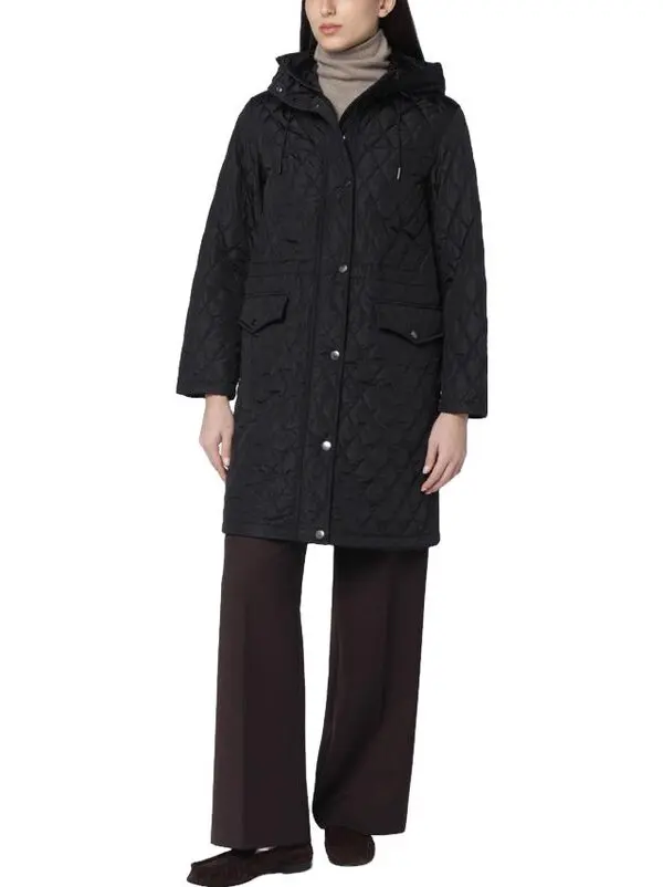 Burberry Quilted Nylon Coat - Black