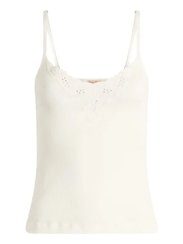 FRUITY BOOTY Juliette Tank Top - Cream