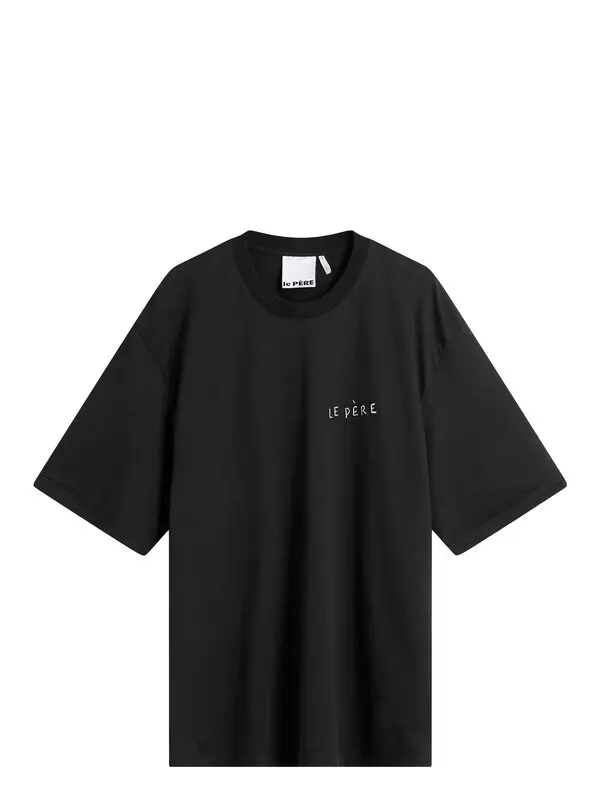 LE PERE Double Sleeve T-shirt - Black