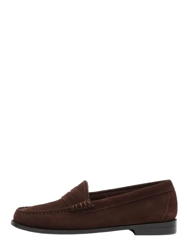 G.H. BASS & CO. Suede Penny Loafer - Chocolate Suede