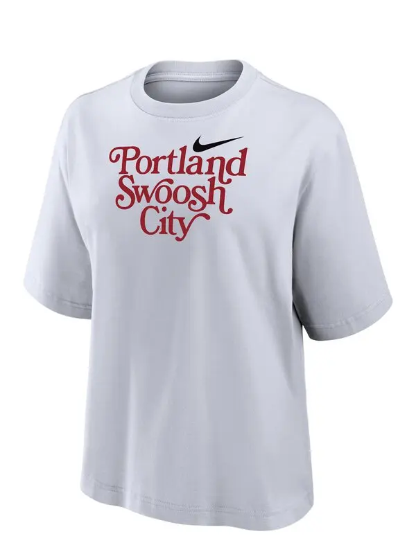 Nike Swoosh Cities Portland Boxy T-shirt - White