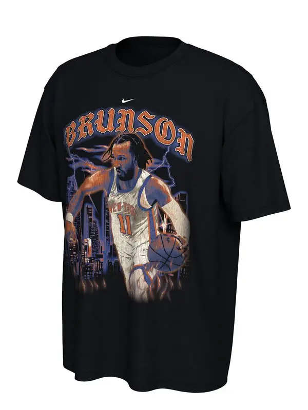 Nike Jalen Brunson New York Knicks City Edition Nba T-shirt - Black