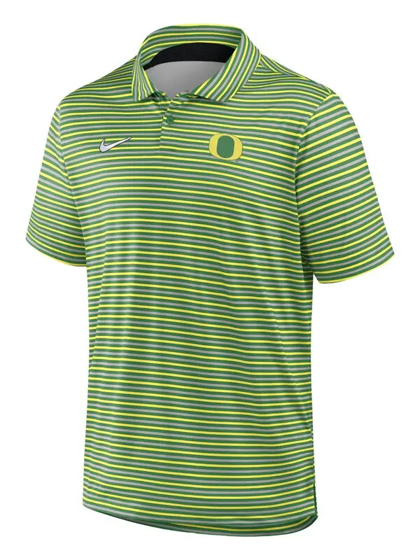 Nike Oregon Tour Stripe Dri-fit College Polo - Green