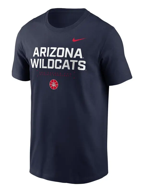 Nike Arizona Courtside Basketball Dri-fit College T-shirt - Blue