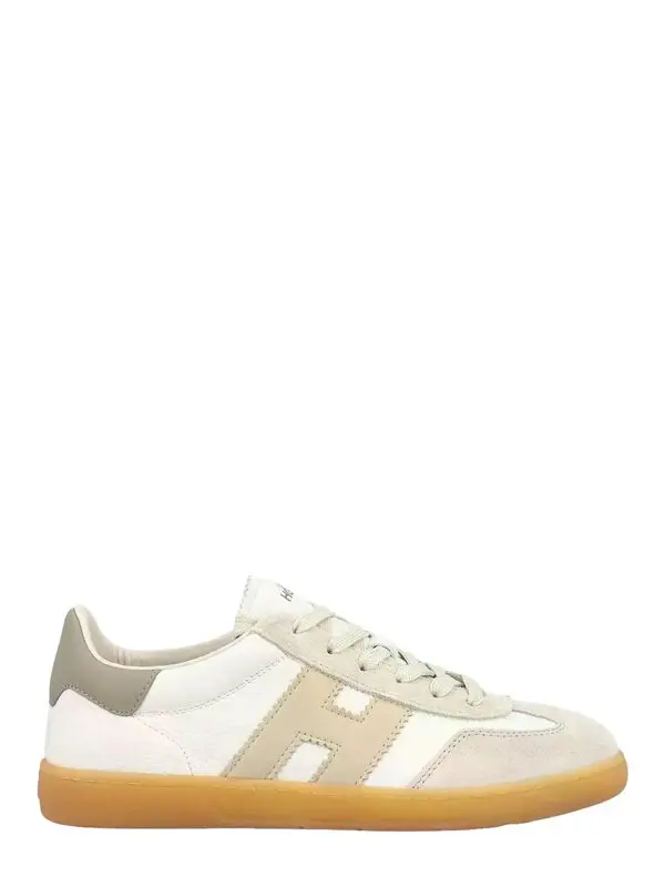 Hogan Panelled Logo Detail Sneakers - Neutrals