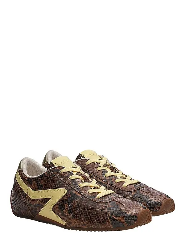 Rag & Bone Retro Runner Slim Sneakers - Mocha Snake