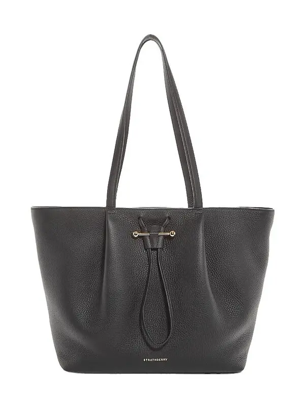 Strathberry Osette Leather Shopper Tote - Black