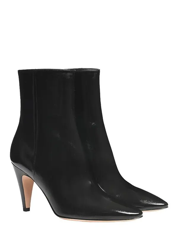 GIANVITO ROSSI Amelia Booties - Black Nappa Leather