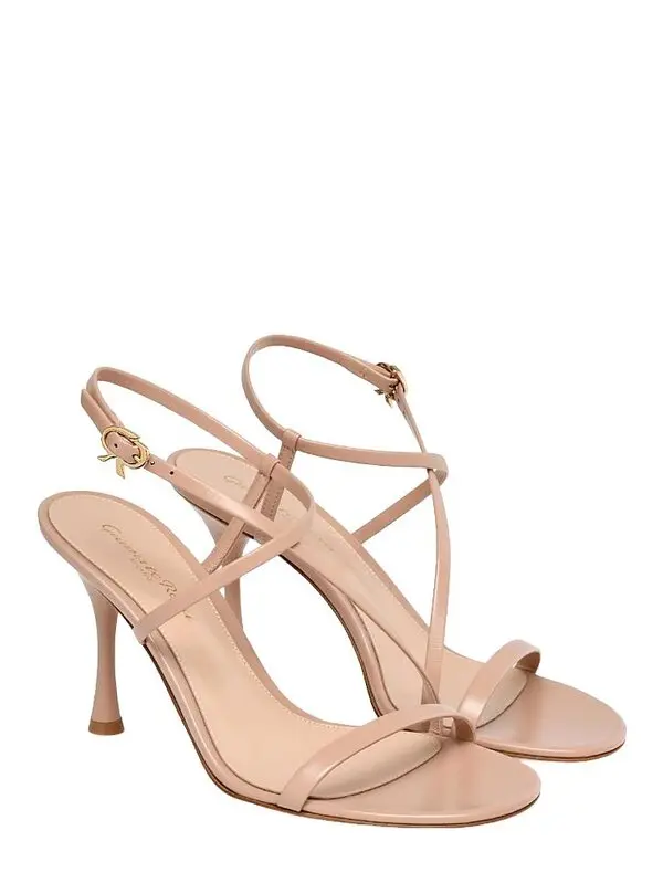 GIANVITO ROSSI Ascent Strappy Sandals - Pink Leather