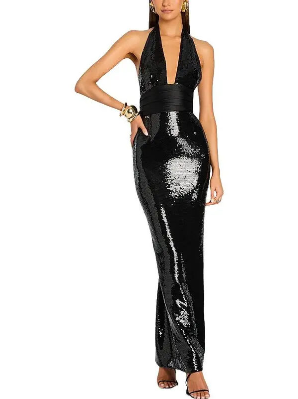 Retrofete Kelsie Sequin Dress - Black