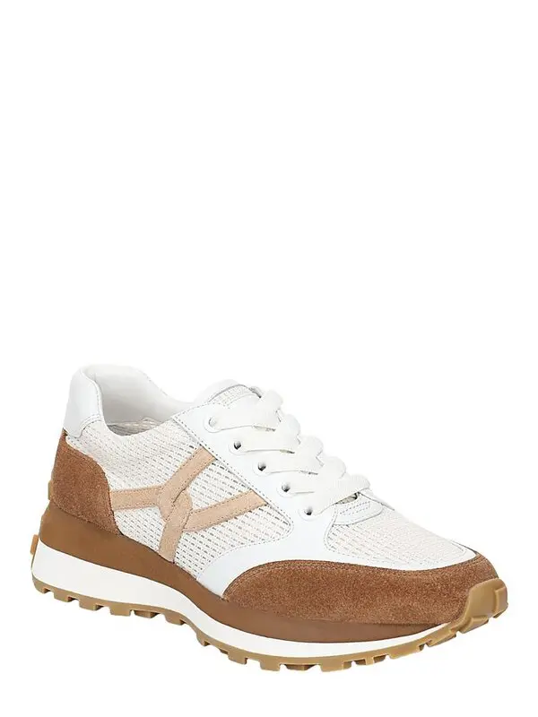 Veronica Beard Valentina Mesh Sneakers - Chestnut/lily