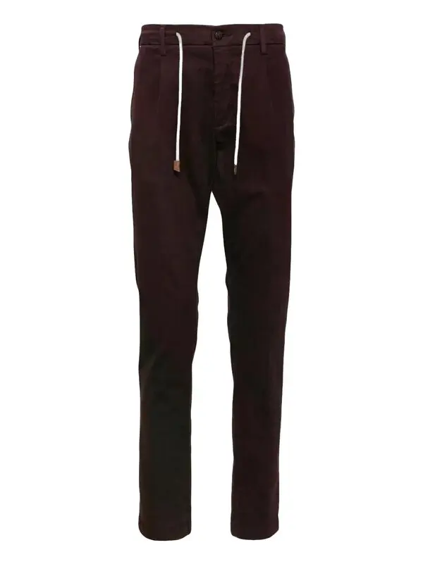 Eleventy Tape Trousers - Red