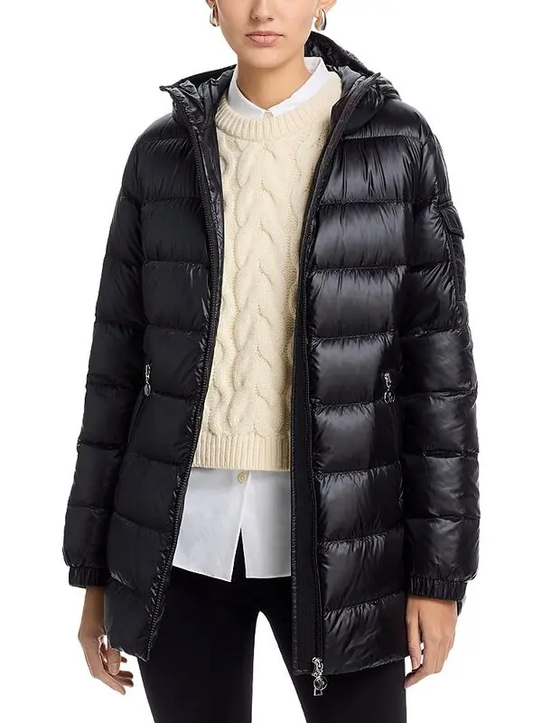 Moncler Glements Hooded Down Jacket - Black