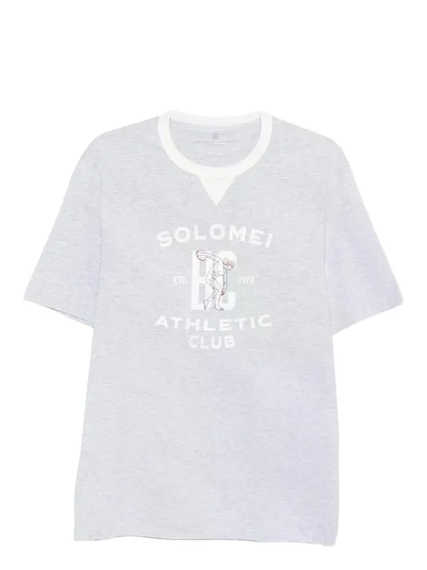 Brunello Cucinelli Crew-neck T-shirt - Grey