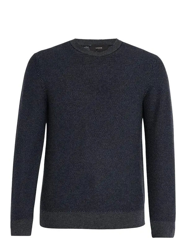 Vince Geometric Jacquard Sweater - Grey