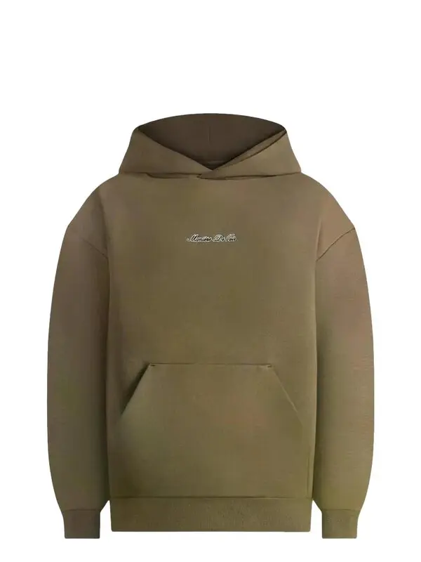 Manière De Voir Maniere De Voir Ollie Relaxed Fit Embroidered Hoodie - Green