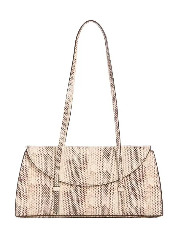 REFORMATION Elena Leather Shoulder Bag - Ombr Snake