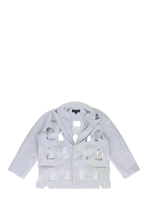 WHO DECIDES WAR Cut-out Detail Blazer - Grey