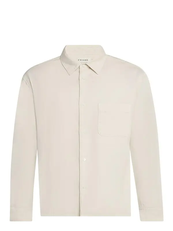 FRAME Cotton Modern-fit Button-down Shirt - Beige