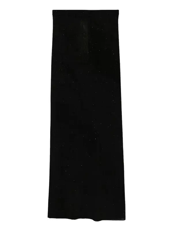 TOM FORD Sequin-embellished Ribbed Skirt - Black