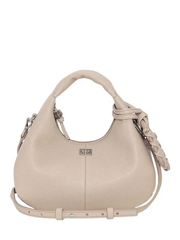 GANNI Mini Hobo Bag - White Pepper