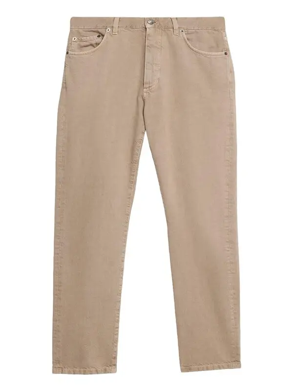 Zegna Marble-effect Slim Five-pocket Pants - Beige