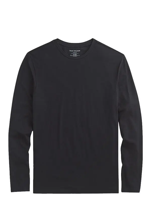Mack Weldon Cloud Fx Long Sleeve Crew - True Black