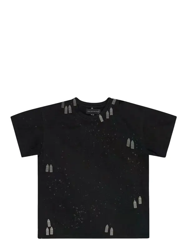 WHO DECIDES WAR Hardware-details Short-sleeve T-shirt - Black